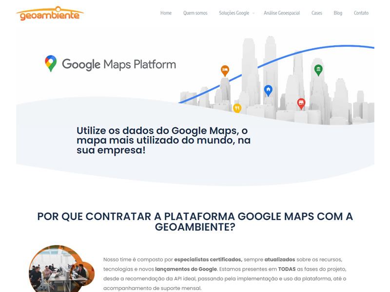 Google Maps Platform para Empresas | Geoambiente Parceiro Google