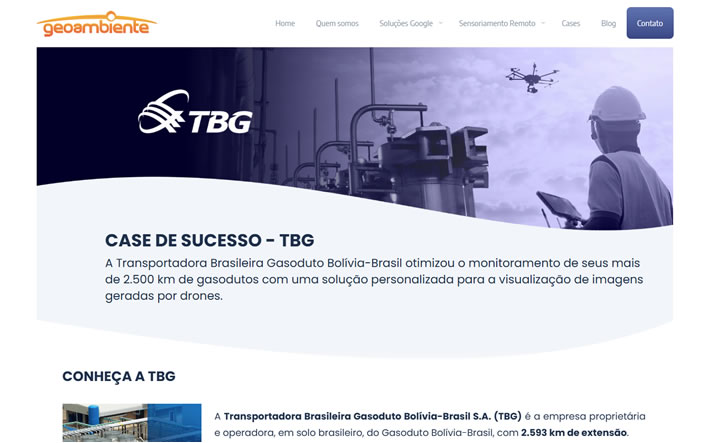 Case de Sucesso - TBG - Monitoramento Gasodutos - Revendedora Premier Google no Brasil